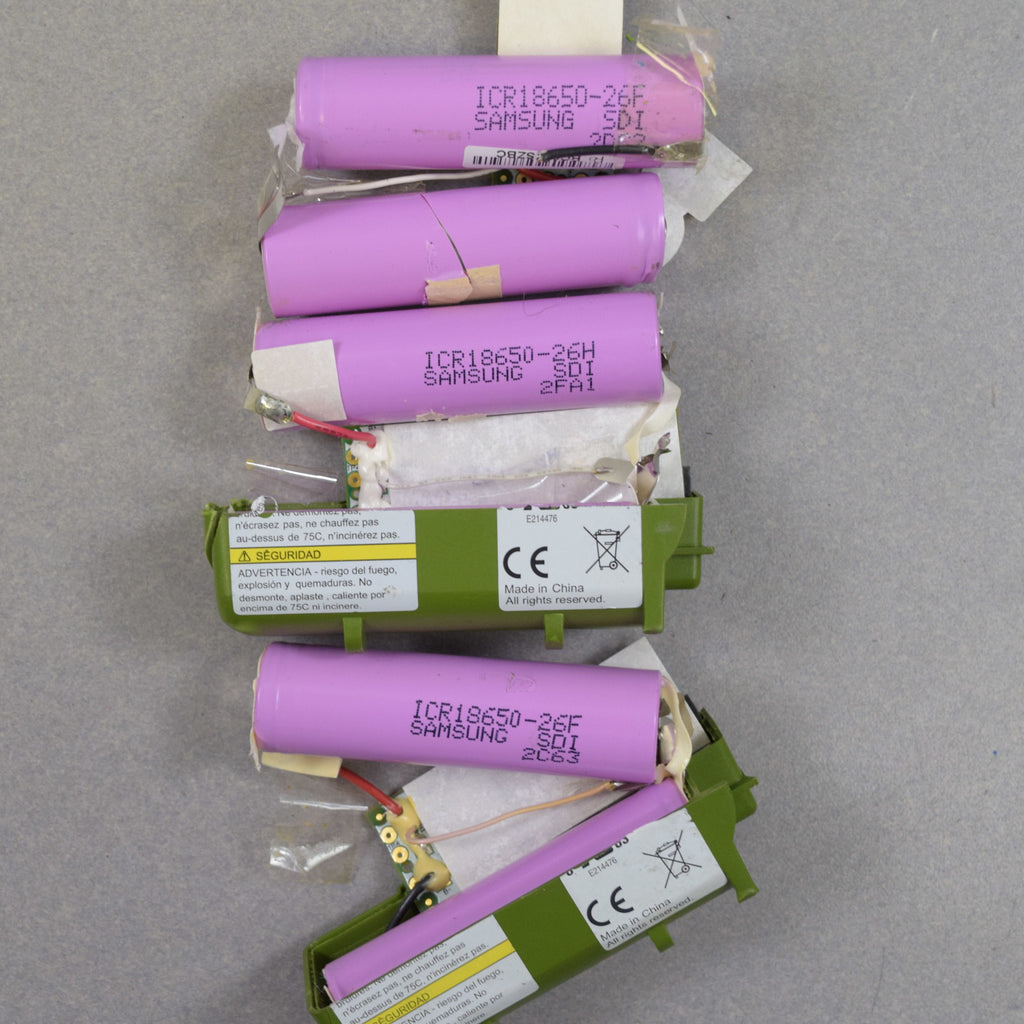 B-Grade Samsung 26 Series 2.6Ah 18650 Cells in Green Modem Packs ...