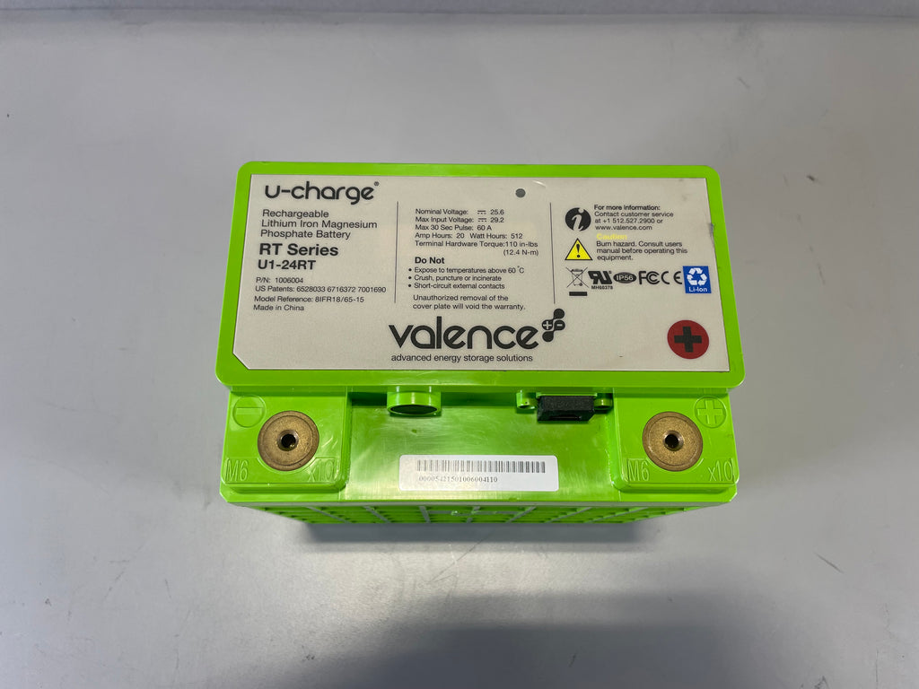 Valence Lithium Battery U1-24RT | 24v 20 AH – Battery Clearing House